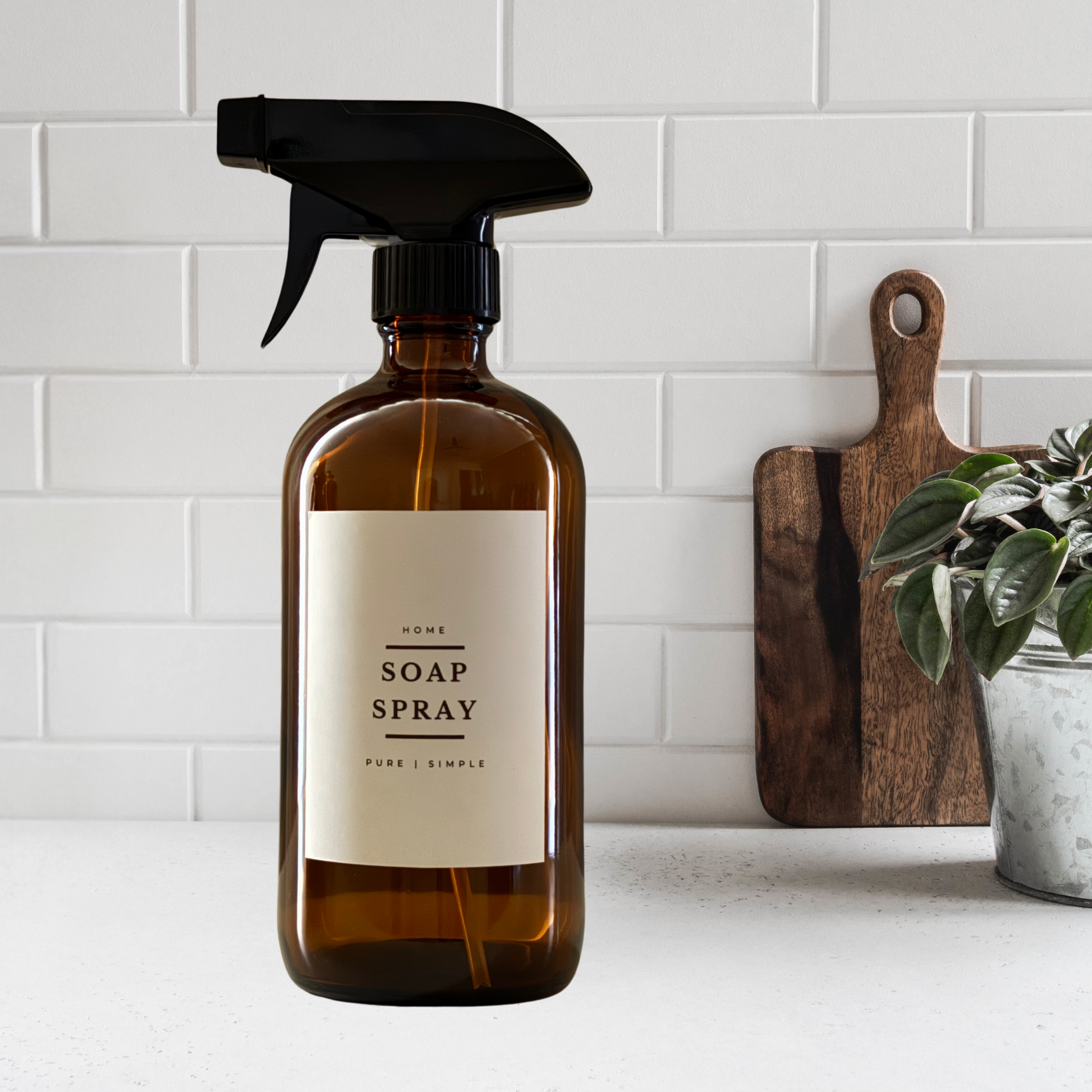 Amber Glass Spray Bottle Set for handmade cleaning Online Australia Under Your Sink